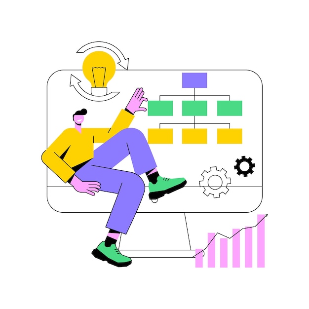 Premium Vector | Workflow process abstract concept vector illustration Premium Vector | Workflow process abstract concept vector illustration