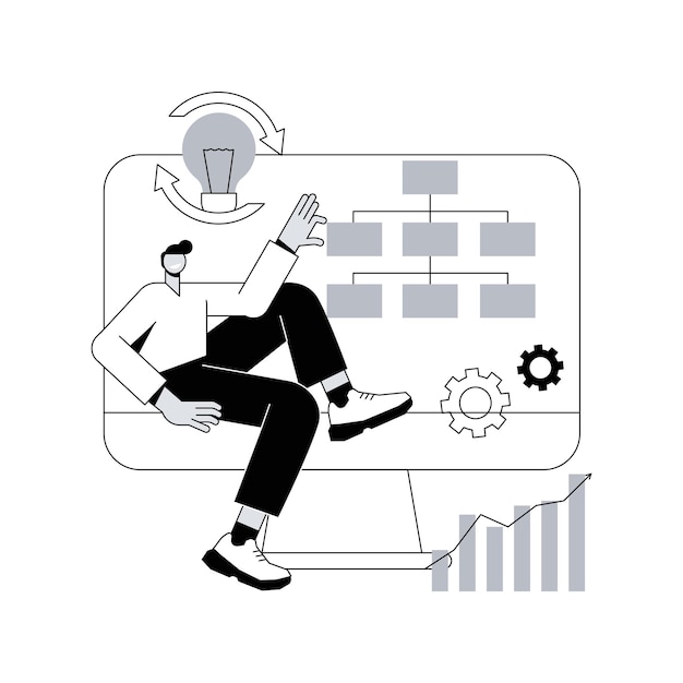 Premium Vector | Workflow process abstract concept vector illustration Premium Vector | Workflow process abstract concept vector illustration
