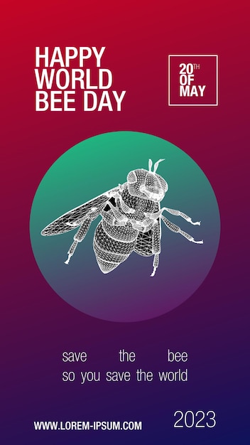 Premium Vector | World bee day Premium Vector | World bee day