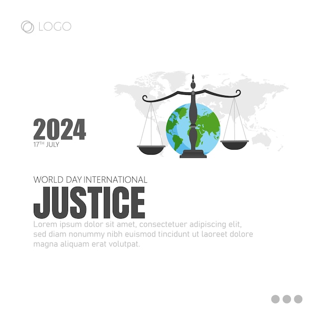 Premium Vector | World Day International Justice Day1 Premium Vector | World Day International Justice Day1