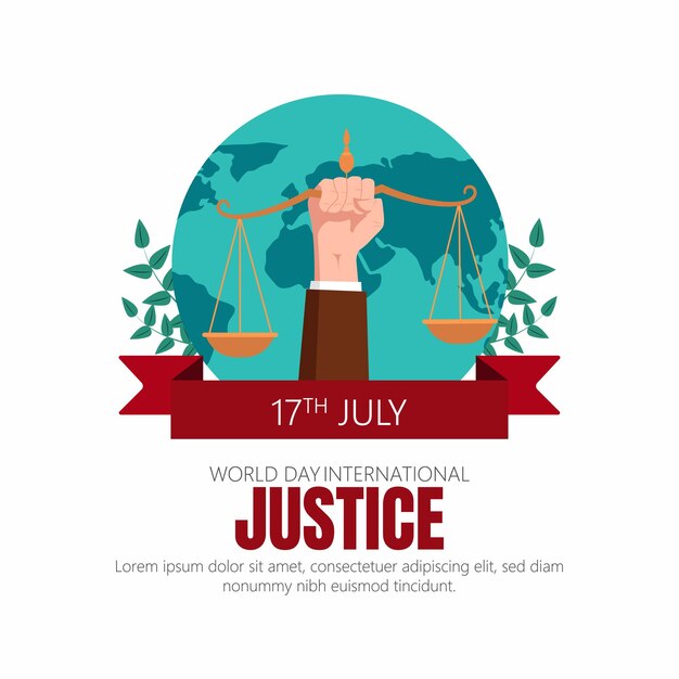 Premium Vector | World Day International Justice Day5 Premium Vector | World Day International Justice Day5