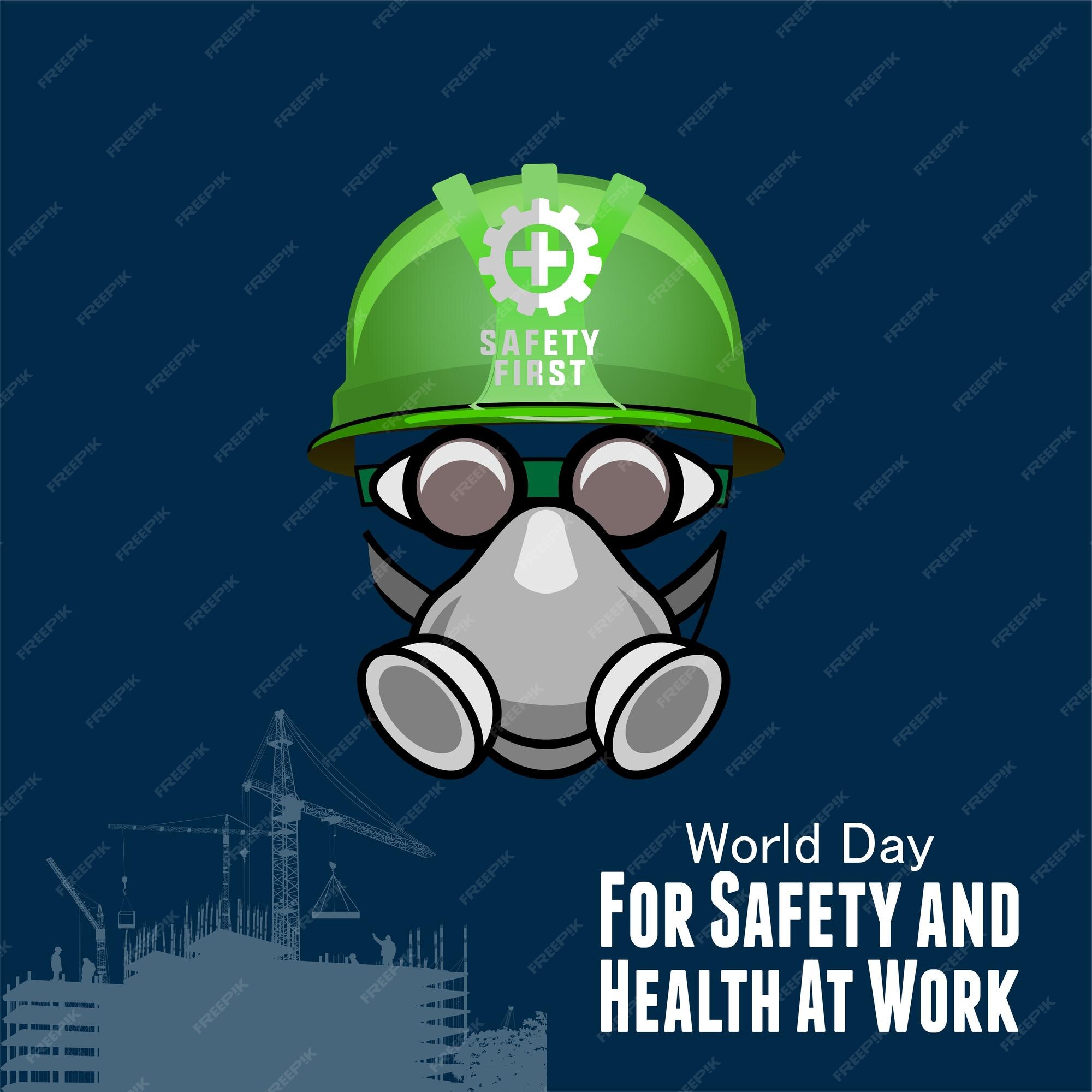 Premium Vector World Day Of Safety And Health At Work Poster
