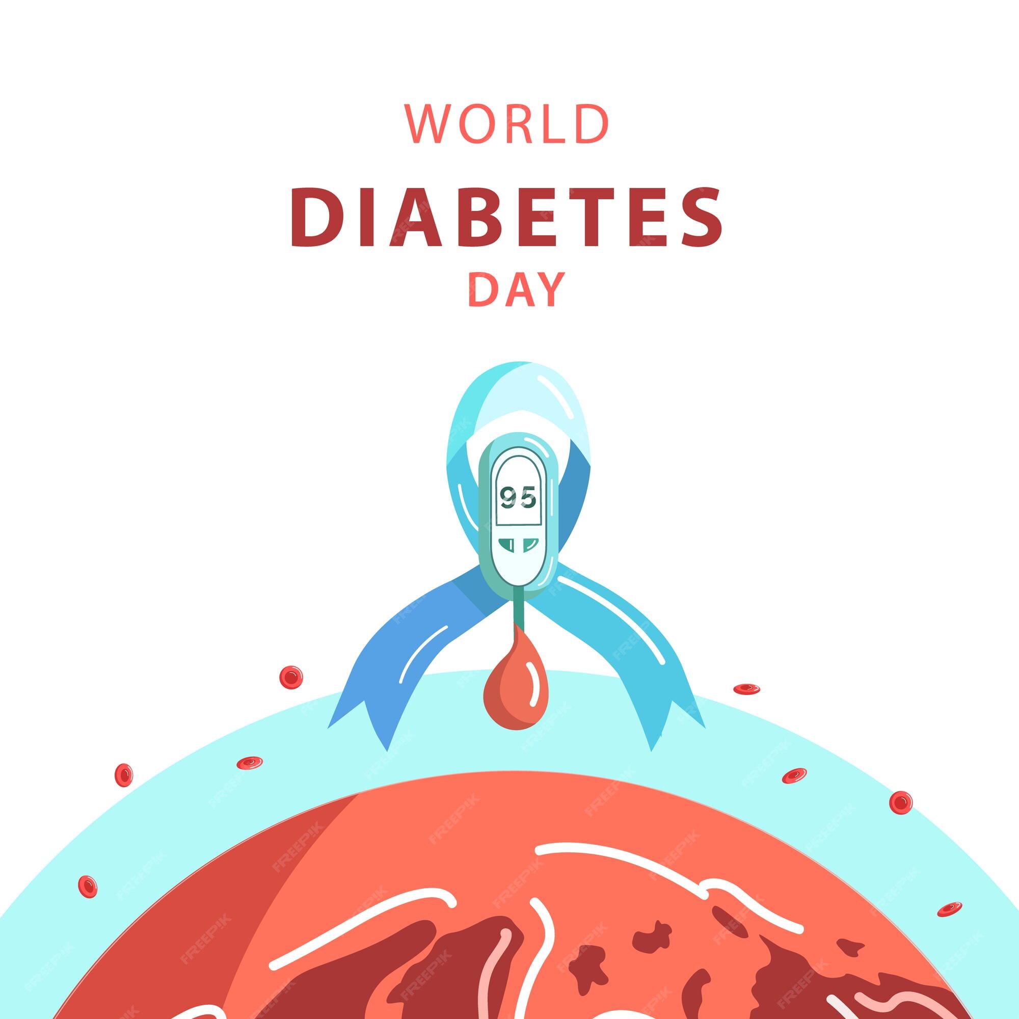Premium Vector World Diabetes Day Illustration Banner