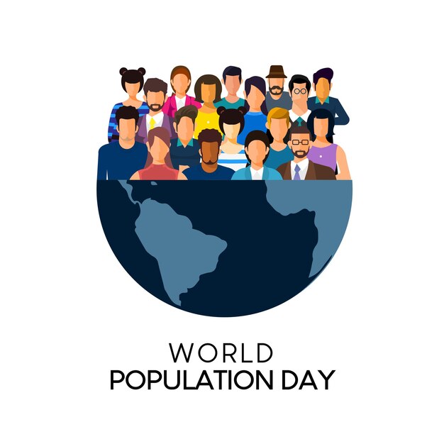 Premium Vector | World Population Day vector World population day ... Premium Vector | World Population Day vector World population day ...