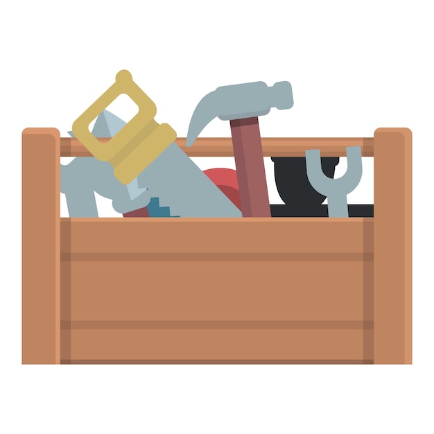 Premium Vector | Wrench toolbox icon cartoon vector construction box ... Premium Vector | Wrench toolbox icon cartoon vector construction box ...