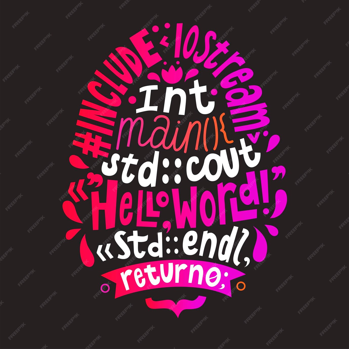 Premium Vector | Writing code with the phrase hello world teaching ...