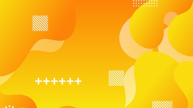 Premium Vector Yellow Orange Gradient Dynamic Fluid Shapes Abstract
