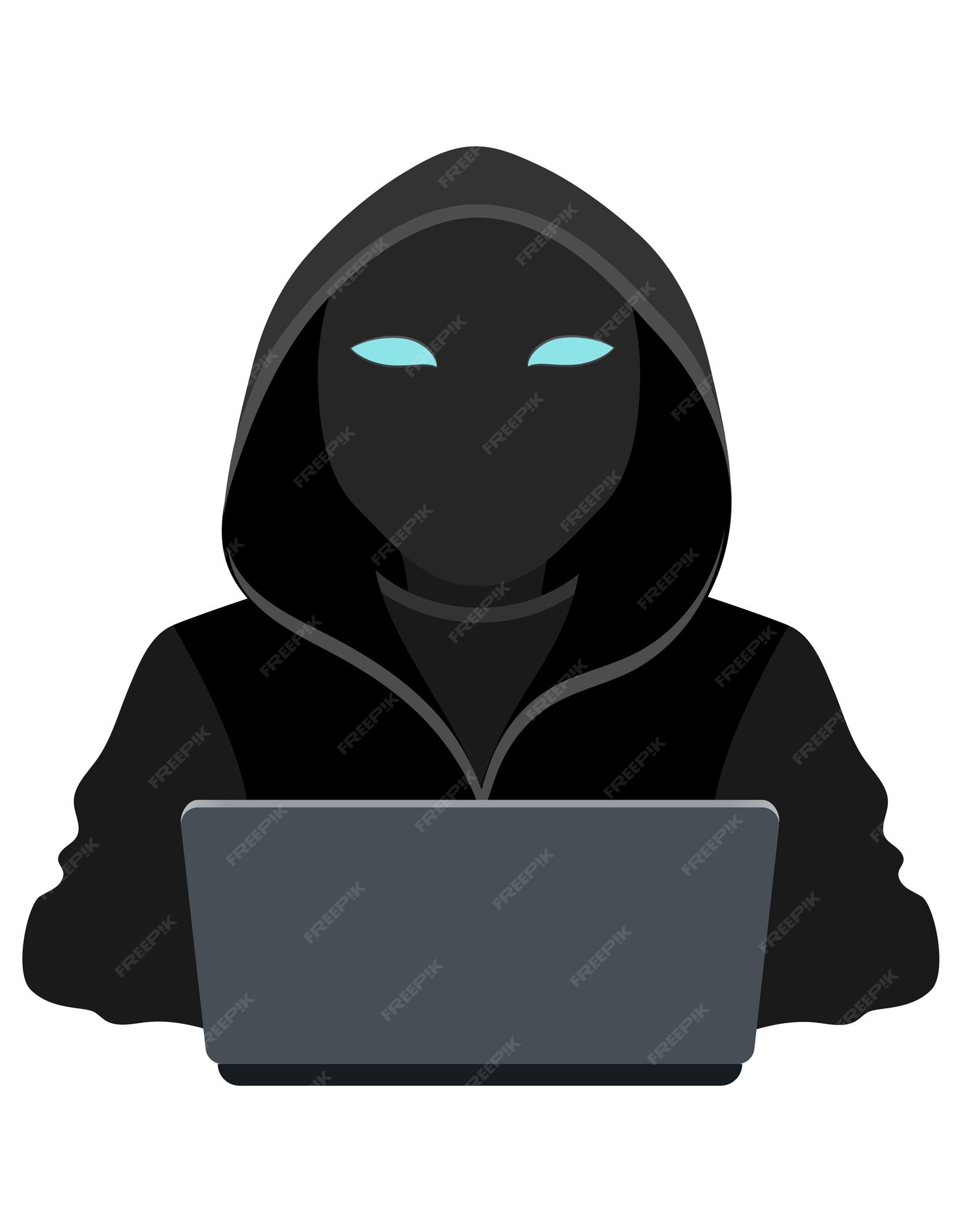 Premium Vector | Young hacker programmer it specialist coder sitting at ...