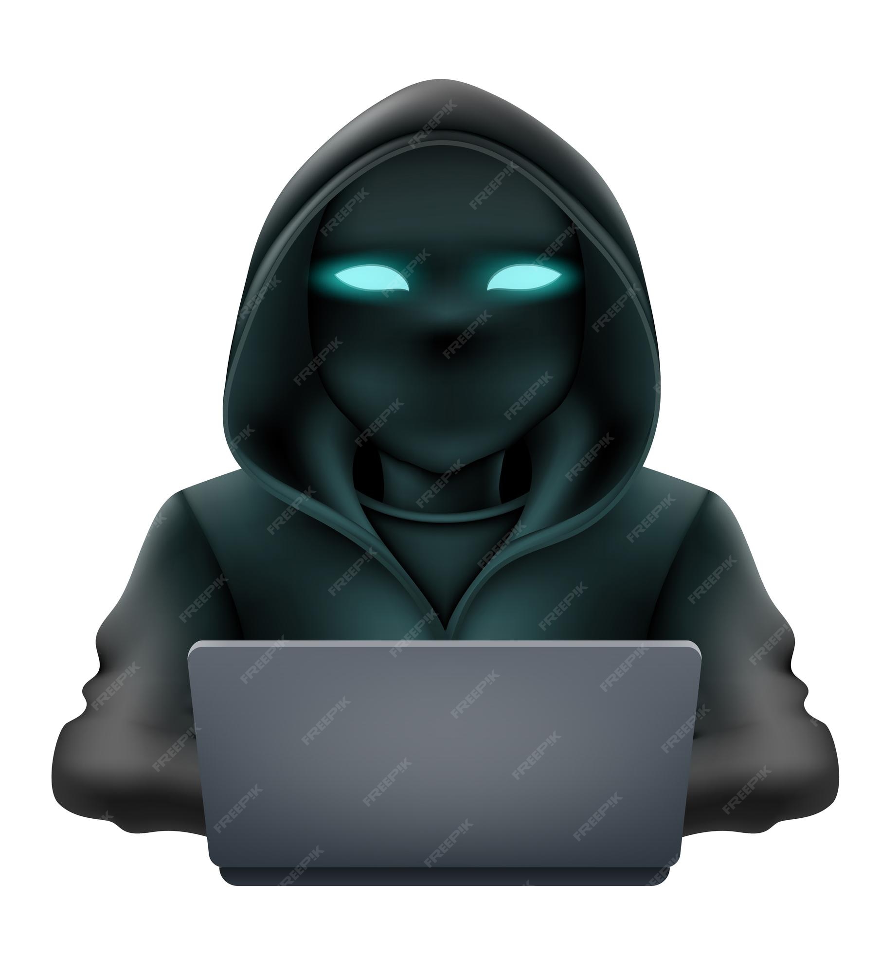 Premium Vector | Young hacker programmer it specialist coder sitting at ...