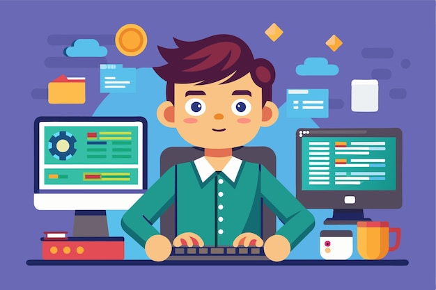 Cartoon Programming Expert Images - Free Download on Freepik