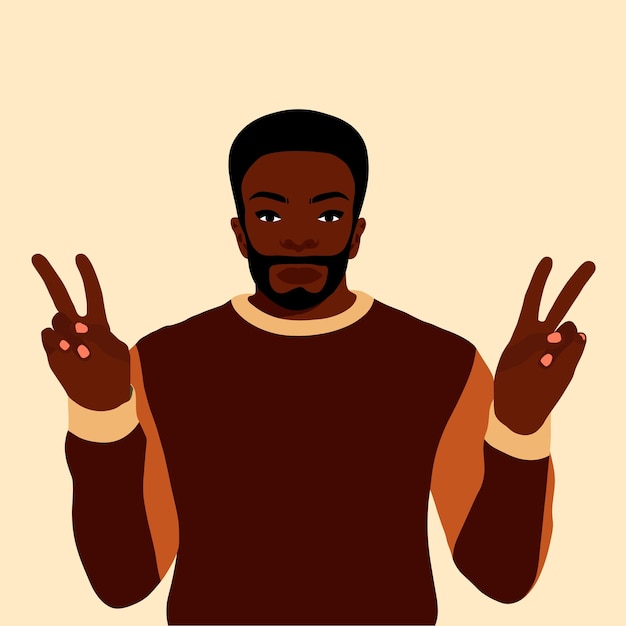 Wow Style Darkskinned Human Male Vectors And Illustrations For Free