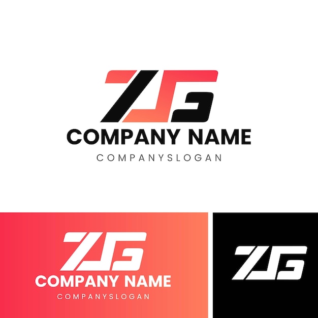 Premium Vector | Zg initial logo design Premium Vector | Zg initial logo design