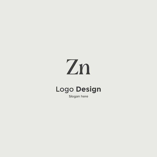 Premium Vector | Zn logo design vector image Premium Vector | Zn logo design vector image
