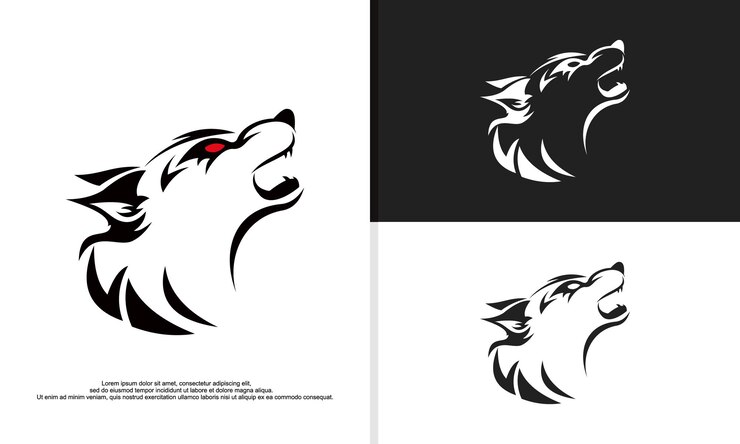 Logo ilustracja grafika wektorowa głowy wilka w stylu plemiennym ... Logo ilustracja grafika wektorowa głowy wilka w stylu plemiennym ...