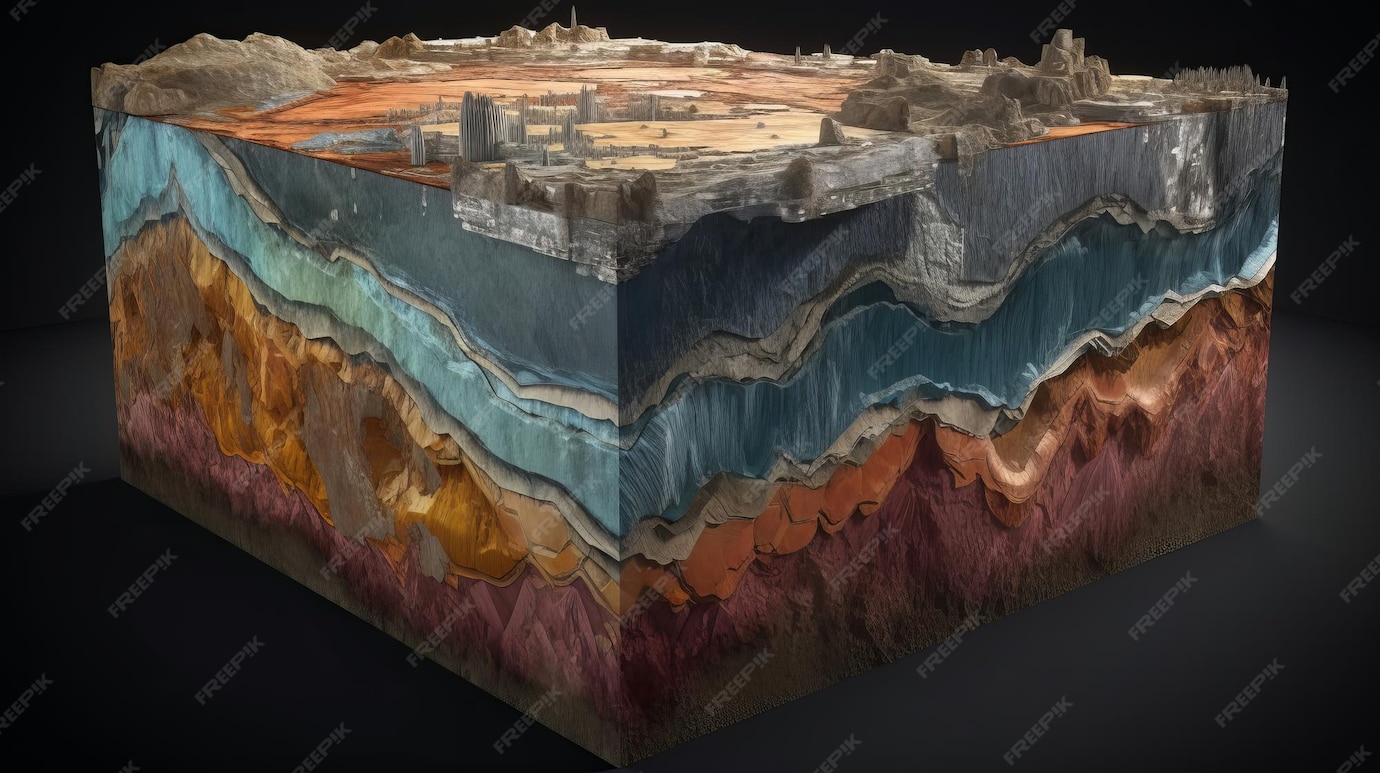 Schematyczna Abstrakcyjna Struktura Geologiczna Warstw Ziemi Z ... Schematyczna Abstrakcyjna Struktura Geologiczna Warstw Ziemi Z ...