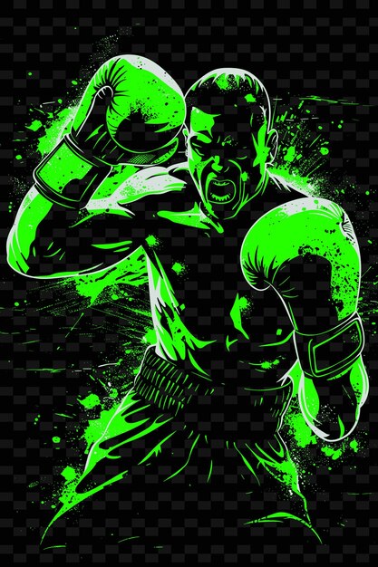 Boxeador jogando soco com luvas de boxe com ilustração de postura ... Boxeador jogando soco com luvas de boxe com ilustração de postura ...