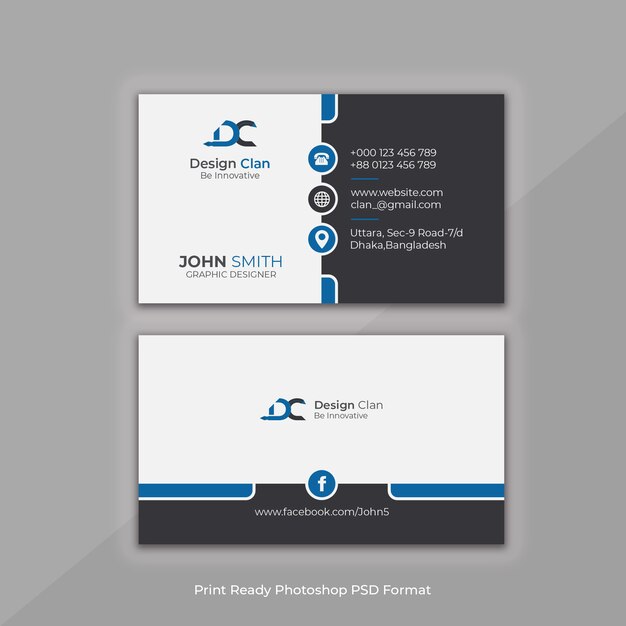Cartão de visita simples | PSD Premium Cartão de visita simples | PSD Premium