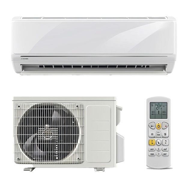 Conjunto de aire acondicionado, bomba de calor inverter, mini sistema ... Conjunto de aire acondicionado, bomba de calor inverter, mini sistema ...