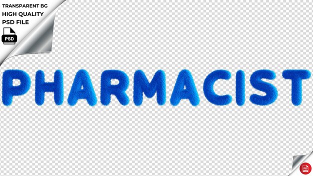 Farmacêutico Tipografia Azul Texto Fluffy PSD Transparente | PSD Premium Farmacêutico Tipografia Azul Texto Fluffy PSD Transparente | PSD Premium