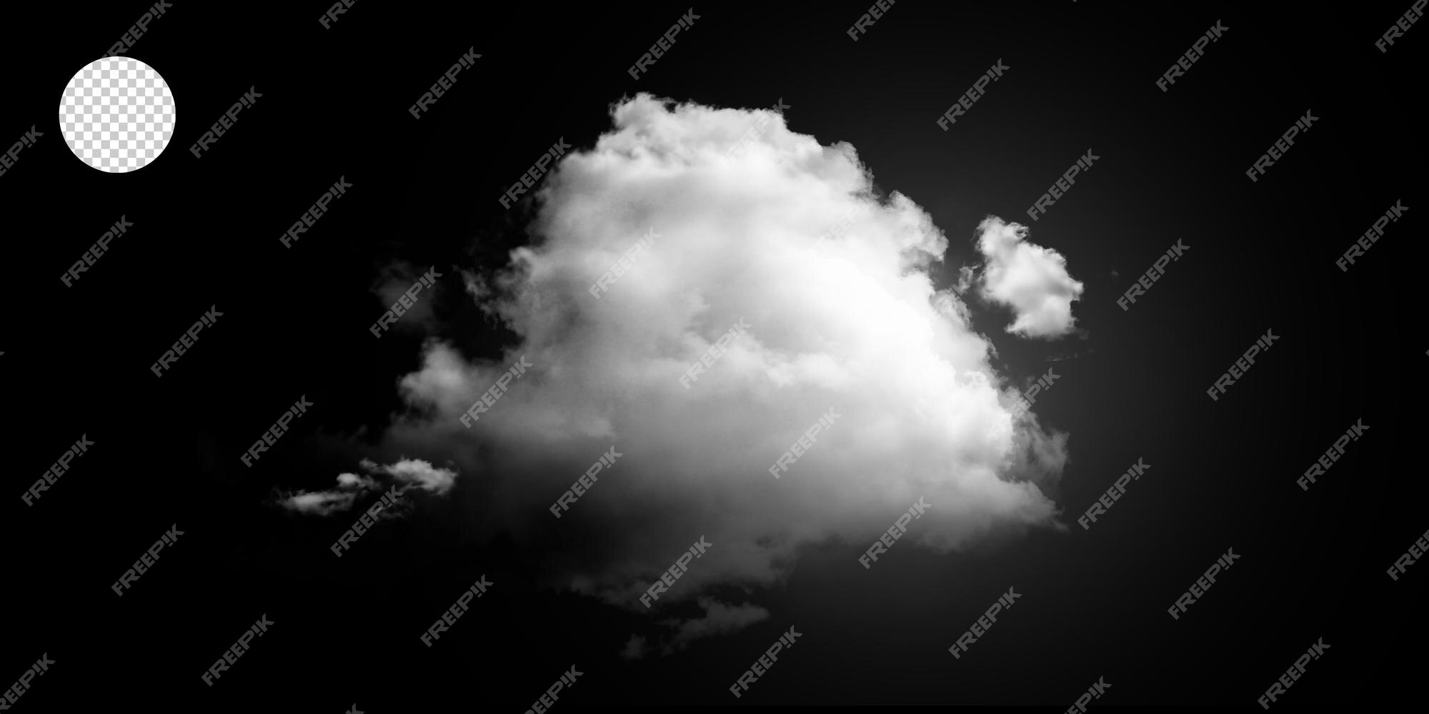 Fond De Nuage Isolé Psd Premium