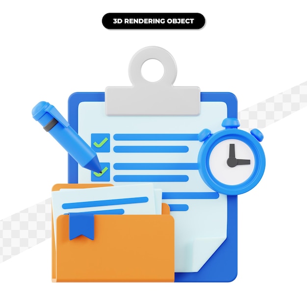 Ilustração de gerenciamento de projetos de renderização 3d | PSD Premium Ilustração de gerenciamento de projetos de renderização 3d | PSD Premium