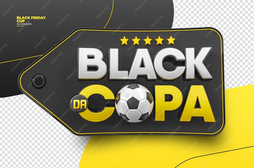 Label black friday cup oferece em 3d render português para campanha de ... Label black friday cup oferece em 3d render português para campanha de ...