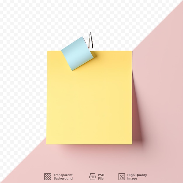 Una nota adhesiva amarilla con una nota azul | Archivo PSD Premium Una nota adhesiva amarilla con una nota azul | Archivo PSD Premium