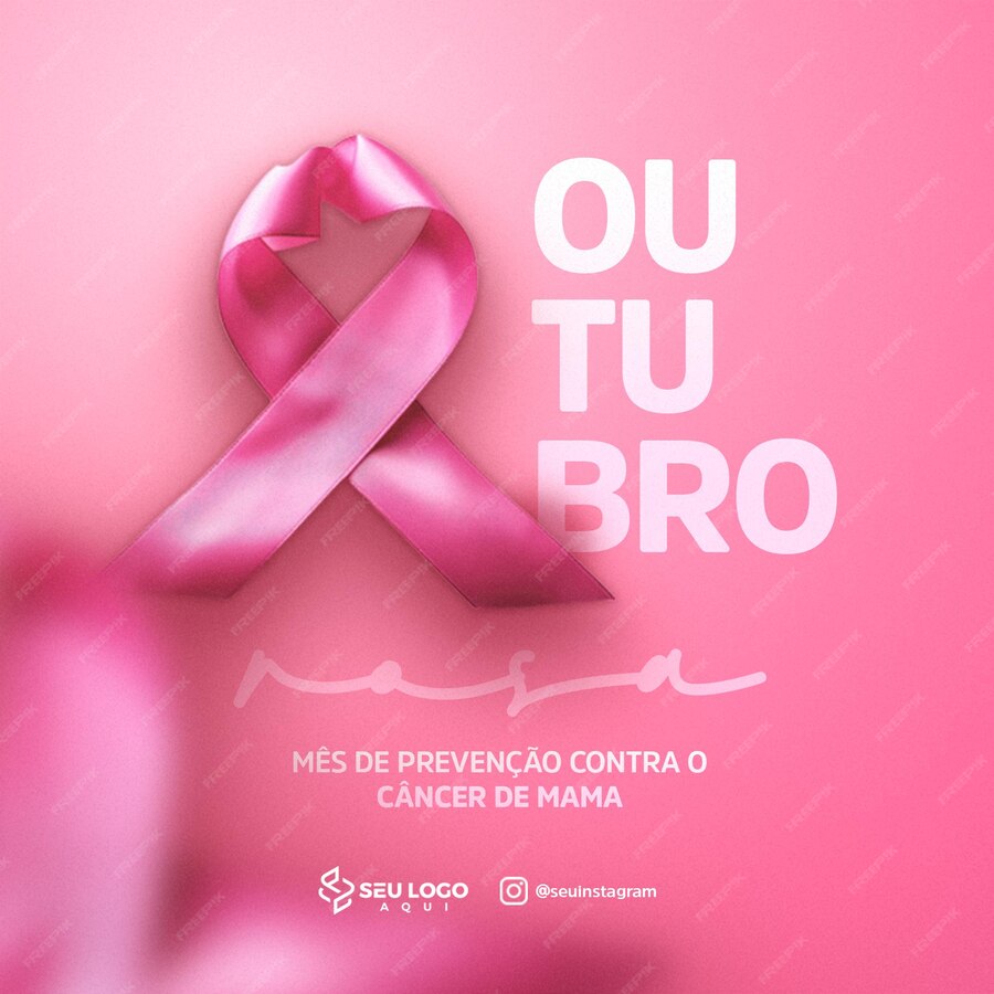 Outubro Rosa Mes De Prevenção Contra O Câncer De Mama Social Media Psd