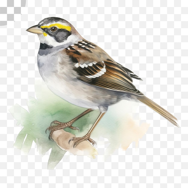 Una pintura de acuarela de un gorrión en una rama - pintura de acuarela ... Una pintura de acuarela de un gorrión en una rama - pintura de acuarela ...