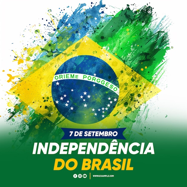 Post Nas Redes Sociais Para 7 De Setembro Dia Da Independência Do