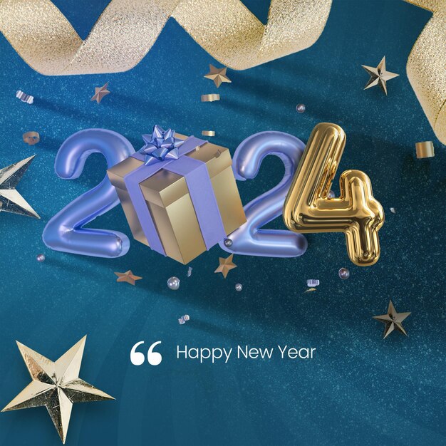 Psd feliz año nuevo 2024 | Archivo PSD Premium Psd feliz año nuevo 2024 | Archivo PSD Premium