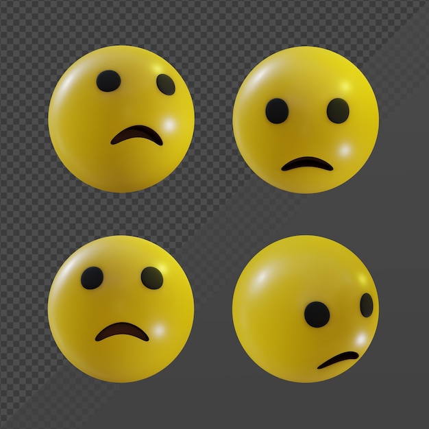 Rendu 3d Emoji Légèrement Fronçant Les Sourcils Visage Non Amusé Triste ... Rendu 3d Emoji Légèrement Fronçant Les Sourcils Visage Non Amusé Triste ...