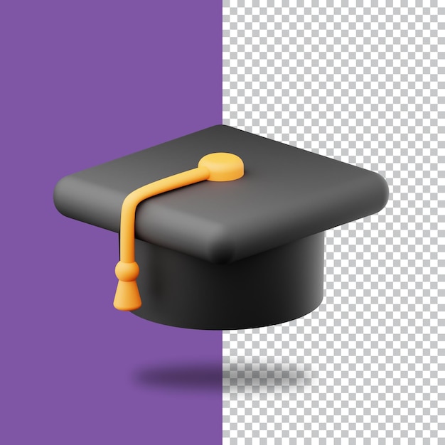 Sombrero de graduacion 3d | Archivo PSD Premium Sombrero de graduacion 3d | Archivo PSD Premium