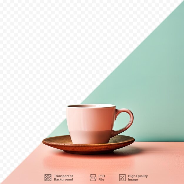 Une Tasse De Thé Repose Sur Une Soucoupe Avec Une Tasse De Thé Dessus Psd Premium