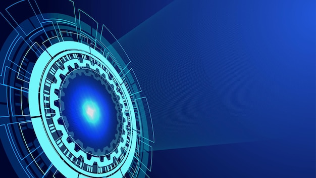 Technologie De Cercle Sur La Conception De Fond De Technologie Portail