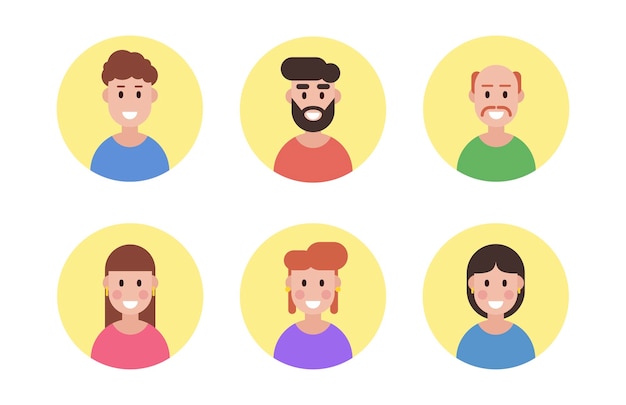 Avatars D'utilisateurs 2 | Vecteur Premium Avatars D'utilisateurs 2 | Vecteur Premium
