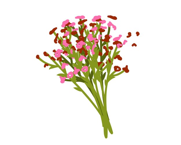 Bouquet De Fleurs Sauvages. | Vecteur Premium Bouquet De Fleurs Sauvages. | Vecteur Premium
