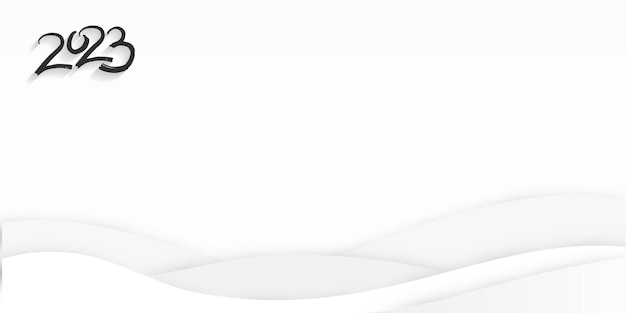 Carte d'art papier 2023 | Vecteur Premium Carte d'art papier 2023 | Vecteur Premium