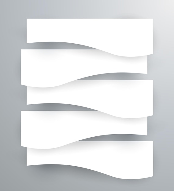 Définir L'effet De Bannière De Modèle De Papier Découpé12 | Vecteur Premium Définir L'effet De Bannière De Modèle De Papier Découpé12 | Vecteur Premium