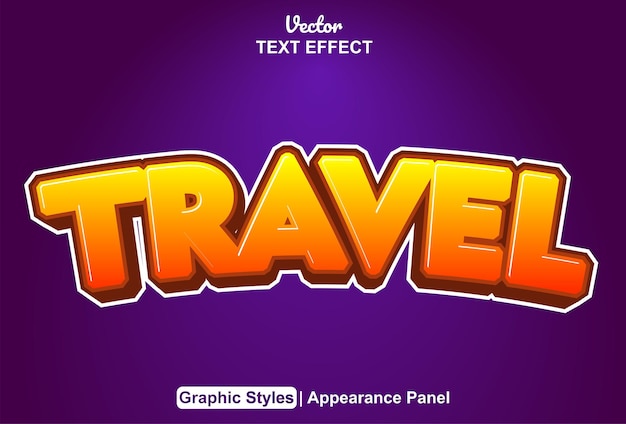 Effet De Texte De Voyage Avec Style Graphique Et Modifiable | Vecteur ... Effet De Texte De Voyage Avec Style Graphique Et Modifiable | Vecteur ...