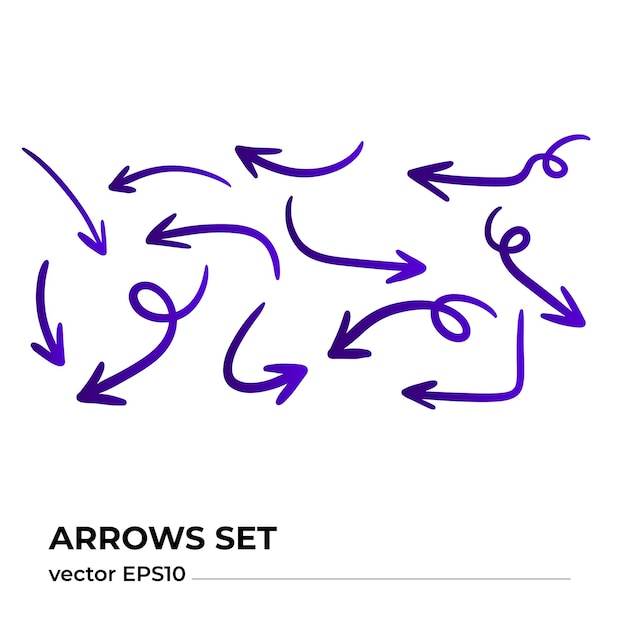 Ensemble De Vecteurs De Flèches | Vecteur Premium Ensemble De Vecteurs De Flèches | Vecteur Premium