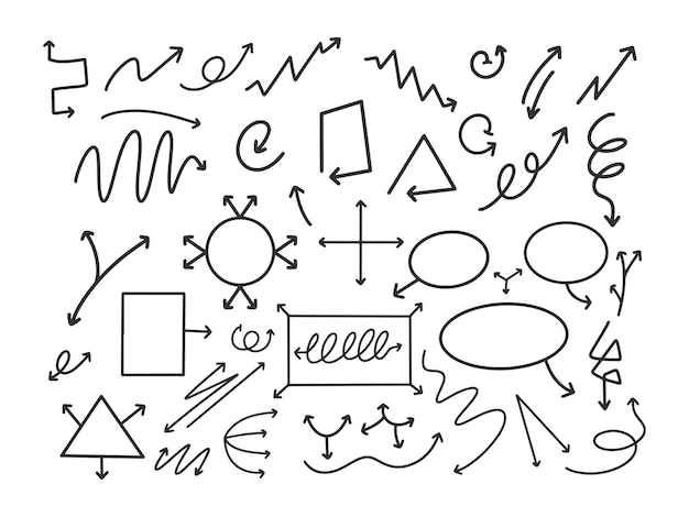 Flèche dessinée à la main | Vecteur Premium Flèche dessinée à la main | Vecteur Premium