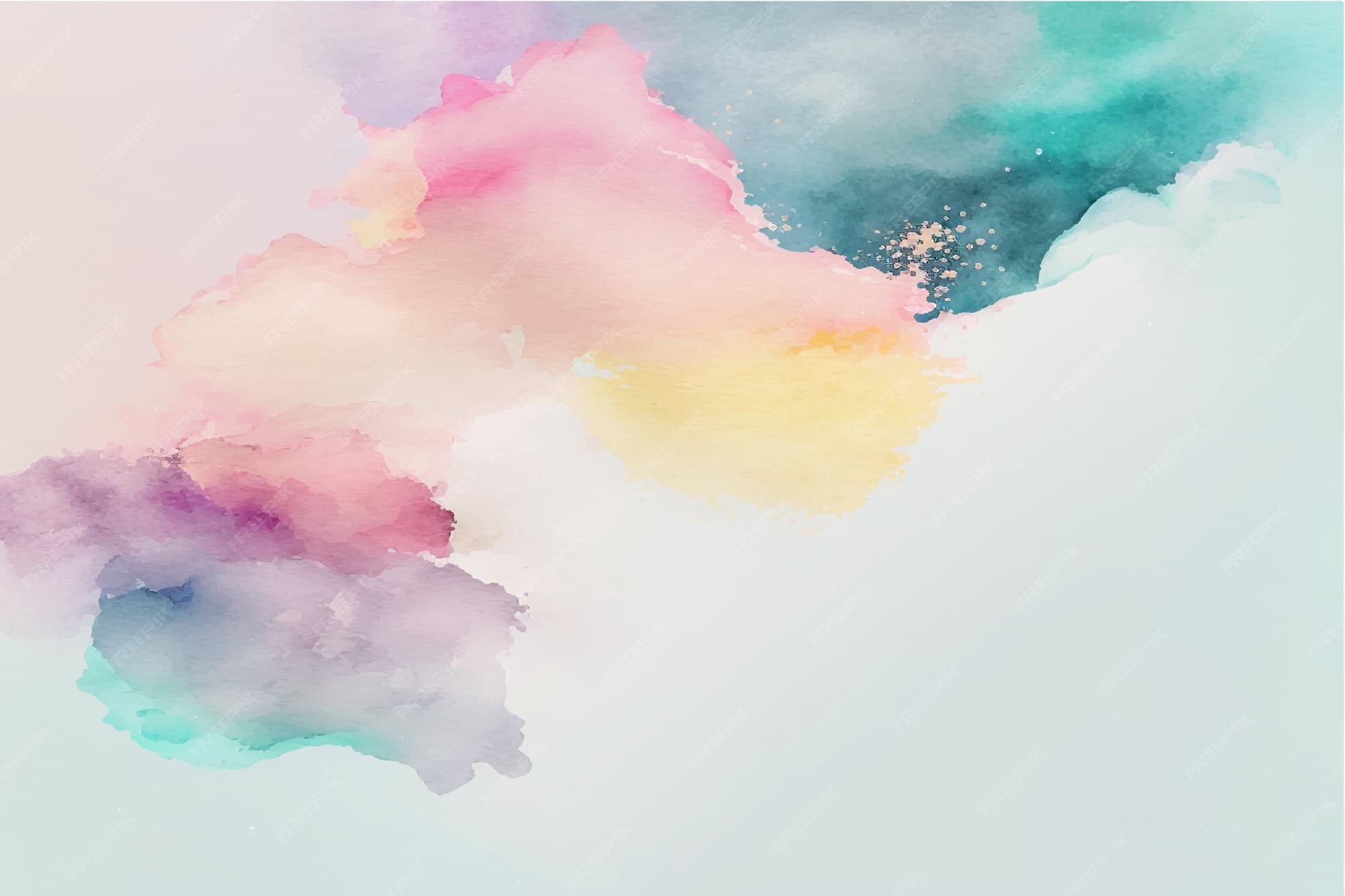 Fond De Nuage De Ciel Aquarelle Peint à La Main Avec Une Couleur Pastel ... Fond De Nuage De Ciel Aquarelle Peint à La Main Avec Une Couleur Pastel ...