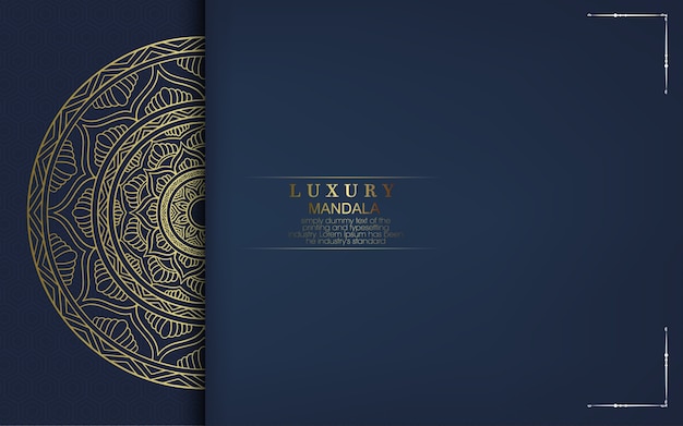 Fond Orné De Luxe Mandala Doré. | Vecteur Premium Fond Orné De Luxe Mandala Doré. | Vecteur Premium