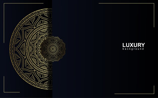 Fond Orné De Luxe Mandala Doré. | Vecteur Premium Fond Orné De Luxe Mandala Doré. | Vecteur Premium