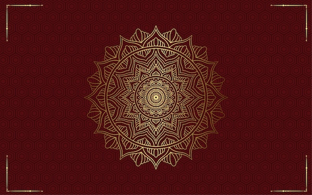 Fond Orné De Luxe Mandala Doré. | Vecteur Premium Fond Orné De Luxe Mandala Doré. | Vecteur Premium