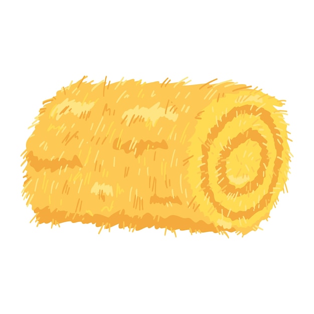 Haycock Agricole Dans Le Dessin Animé Plat Style Foin Rural Roulé Pile ... Haycock Agricole Dans Le Dessin Animé Plat Style Foin Rural Roulé Pile ...