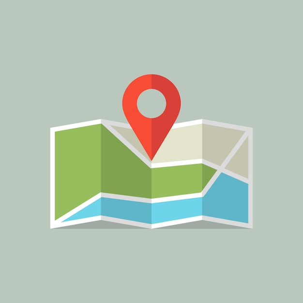 Icône de localisation Icône de carte avec illustration vectorielle de ... Icône de localisation Icône de carte avec illustration vectorielle de ...