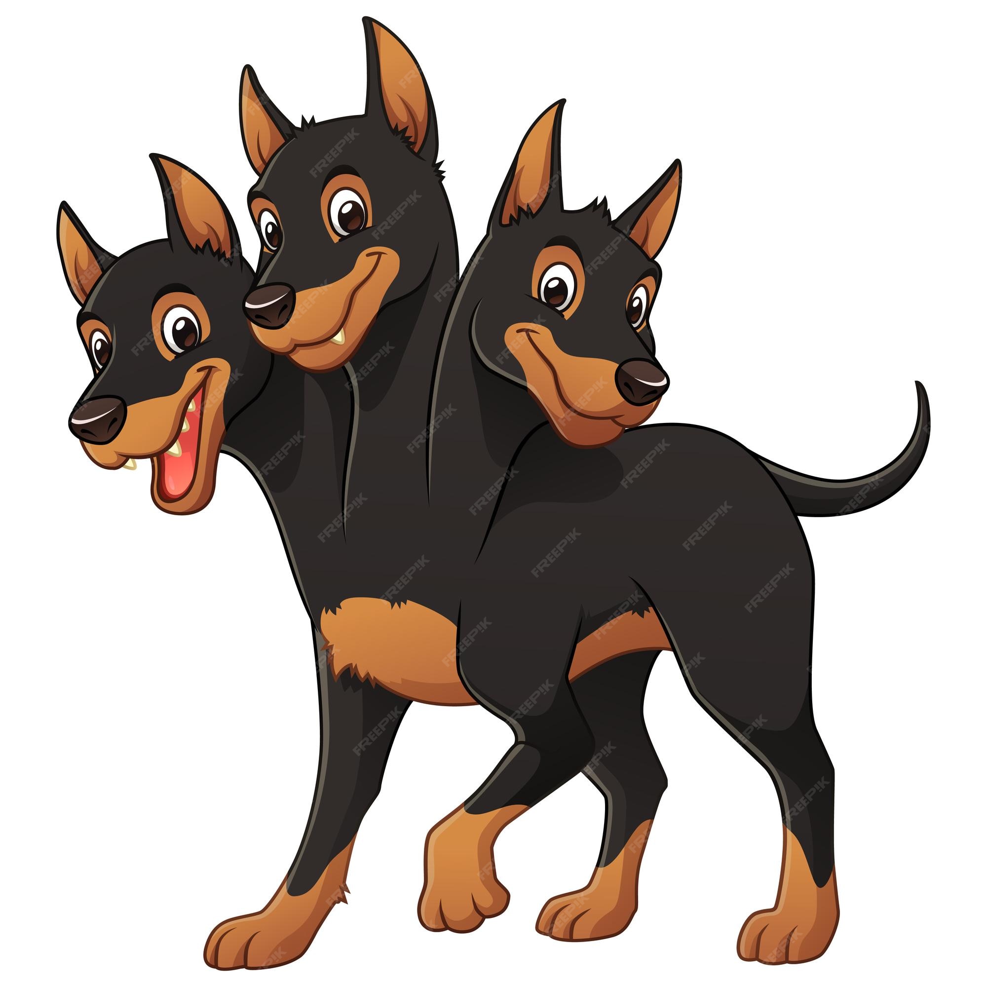 Illustration de dessin animé de Cerbère | Vecteur Premium Illustration de dessin animé de Cerbère | Vecteur Premium