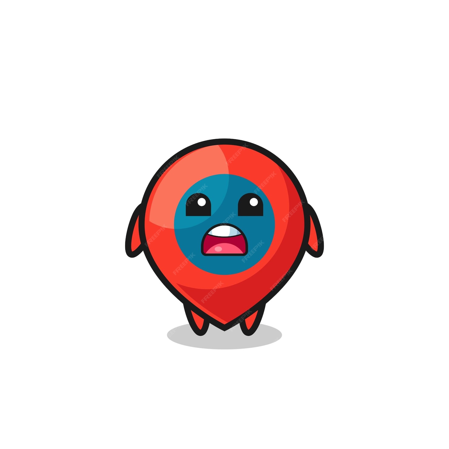 Illustration Du Symbole De Localisation Avec Une Expression D'excuse ... Illustration Du Symbole De Localisation Avec Une Expression D'excuse ...